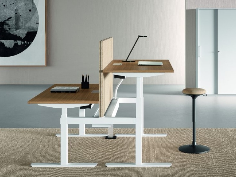 Winglet Electric Sit-Stand Bench Desk | Italian Design