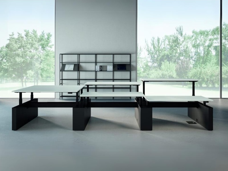 Winglet Electric Sit-Stand Bench Desk | Italian Design