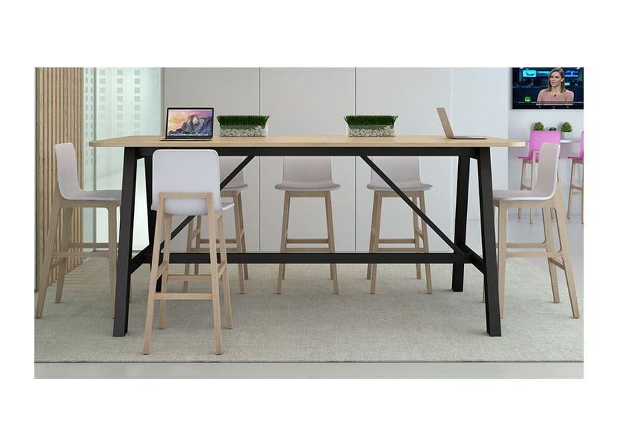 Alto - Modern High Bench Table For Breakout Area - Add Office