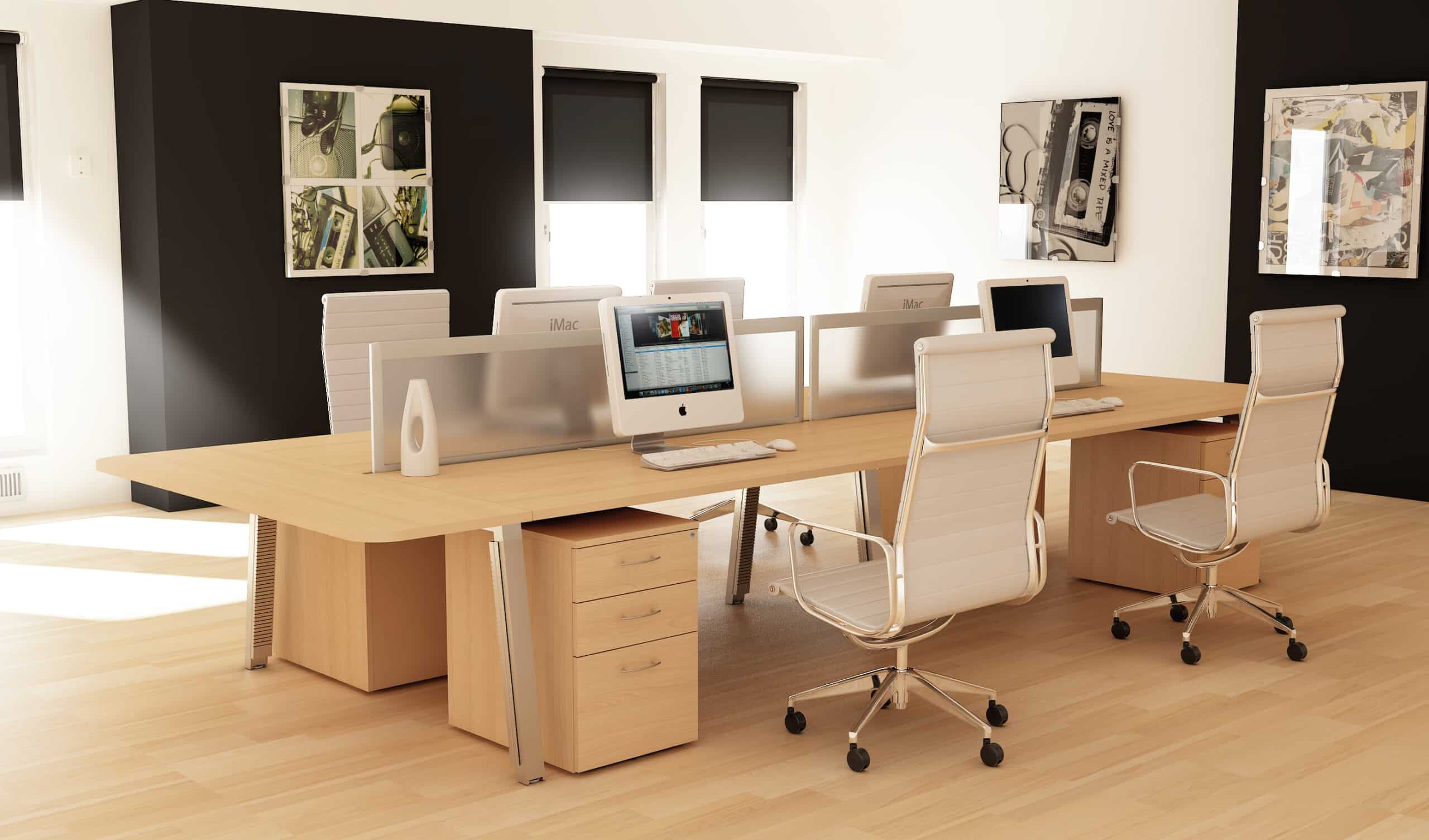 Inline - Stylish Sliding Top Bench Desk Range - Add Office