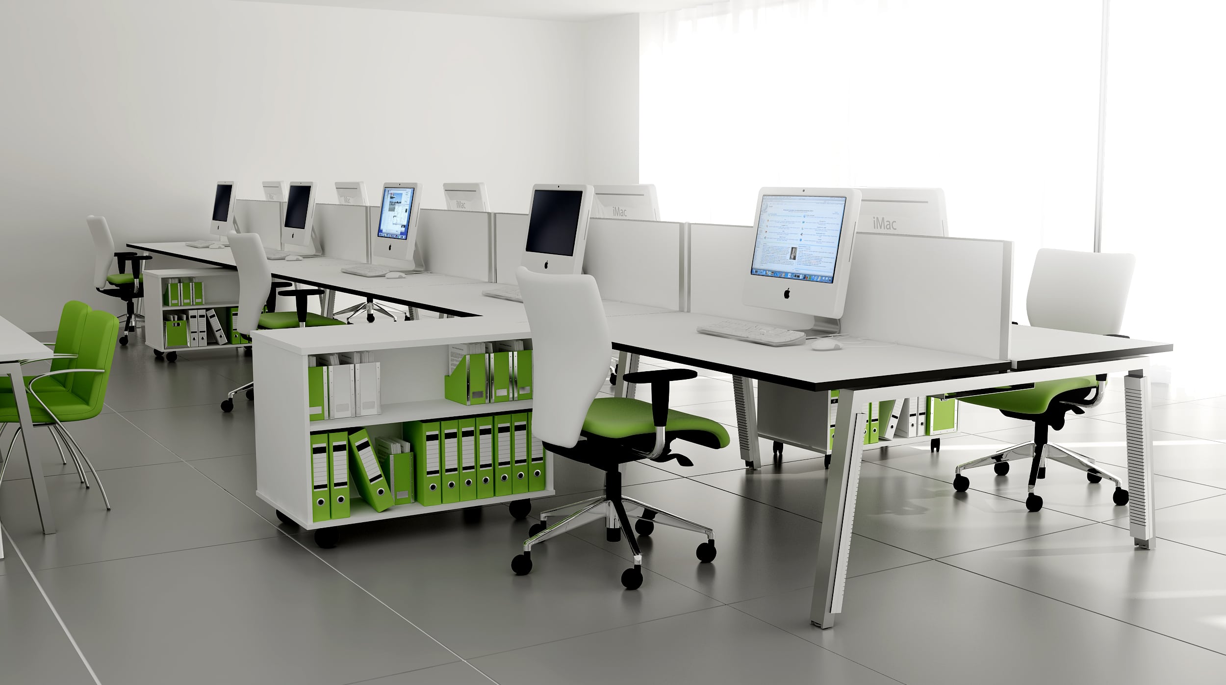 Inline - Stylish Sliding Top Bench Desk Range - Add Office