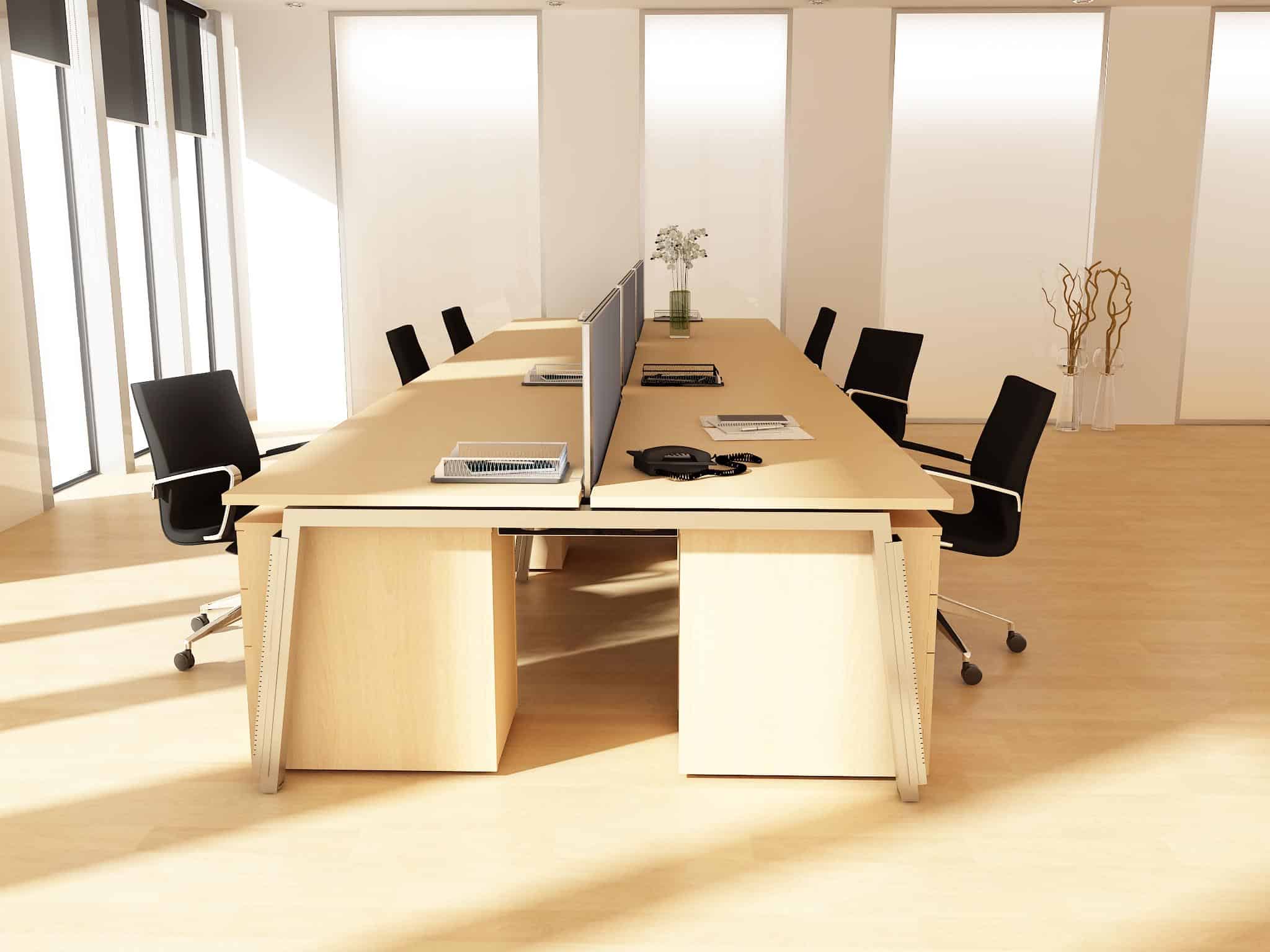 Inline - Stylish Sliding Top Bench Desk Range - Add Office