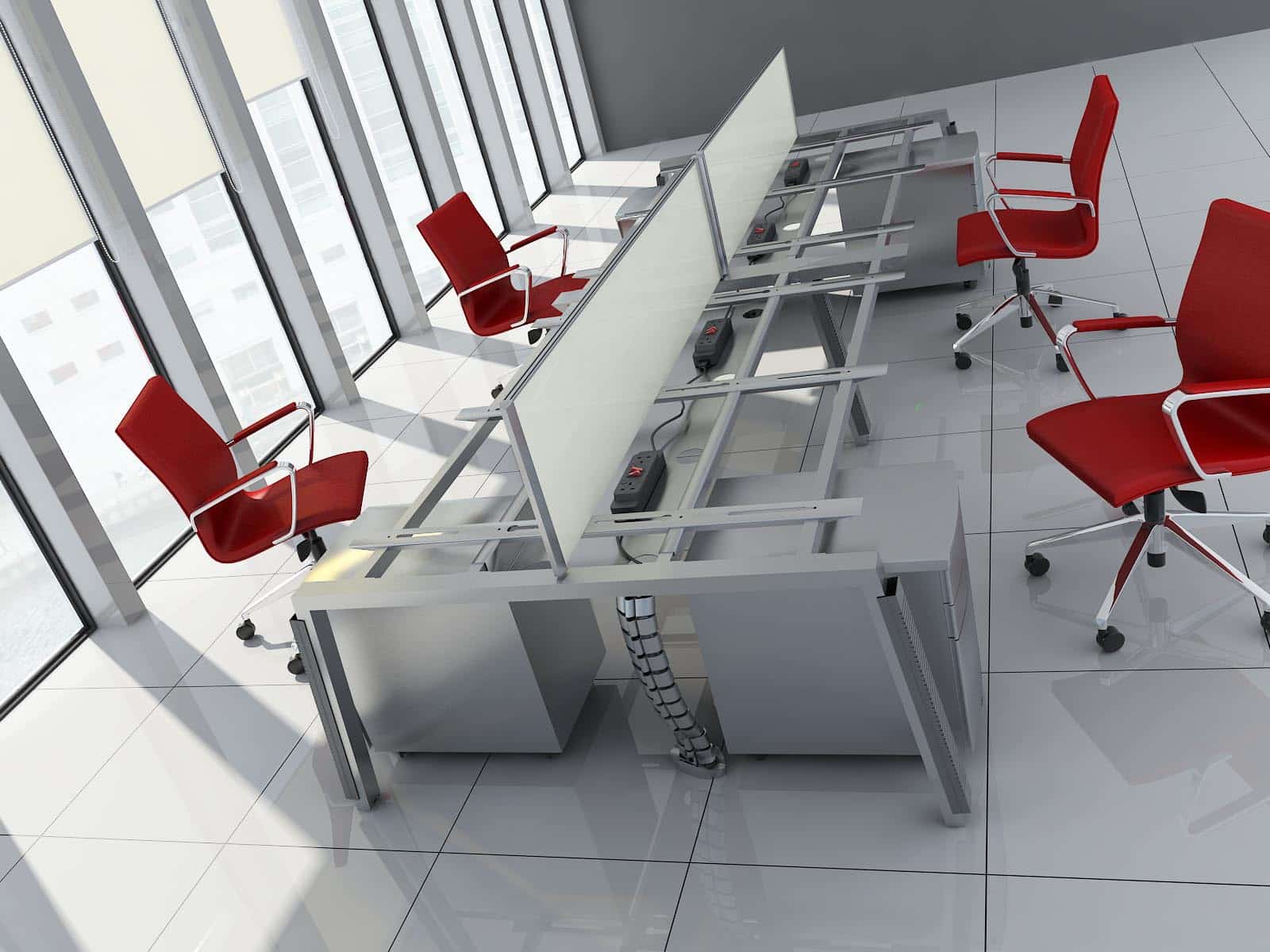 Inline - Stylish Sliding Top Bench Desk Range - Add Office