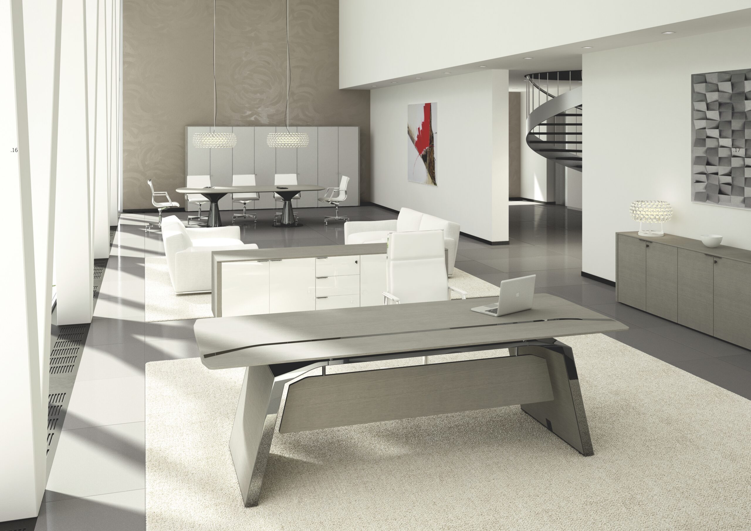 Meta - Stunning Italian Executive Desk Range - Add Office