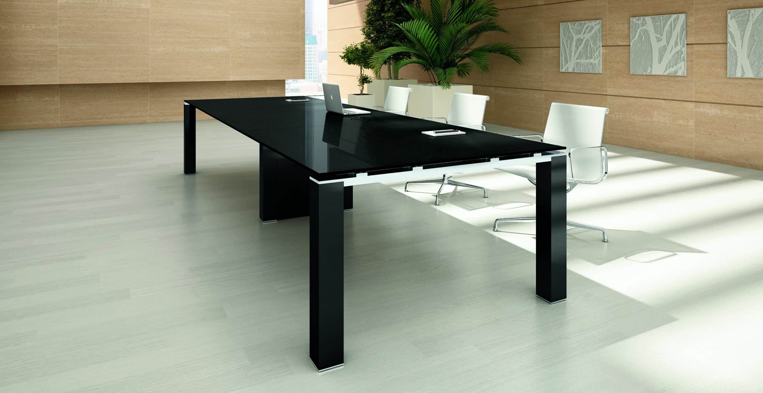Stunning Boardroom Table With Glossy Frame - Ultra Modern
