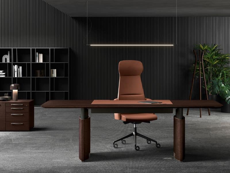 Height Adjustable Executive Desk - Eleva - Add Office