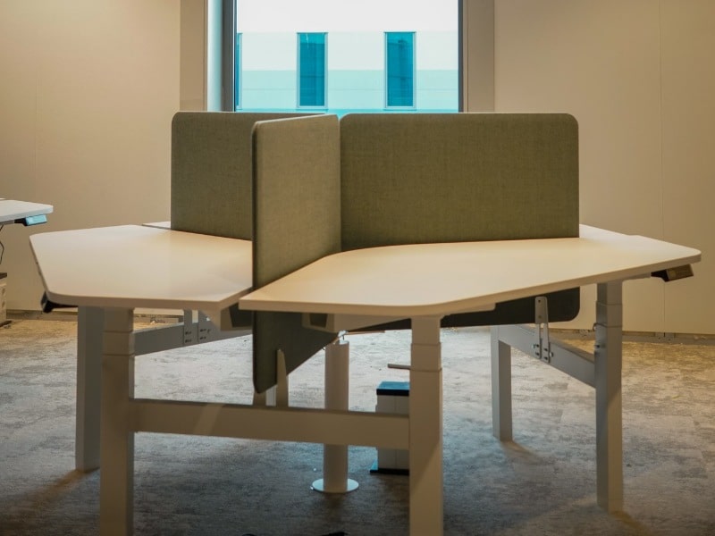 Wolfe – Height Adjustable 3 Person Desk | 3 Person Workstation - Add Office