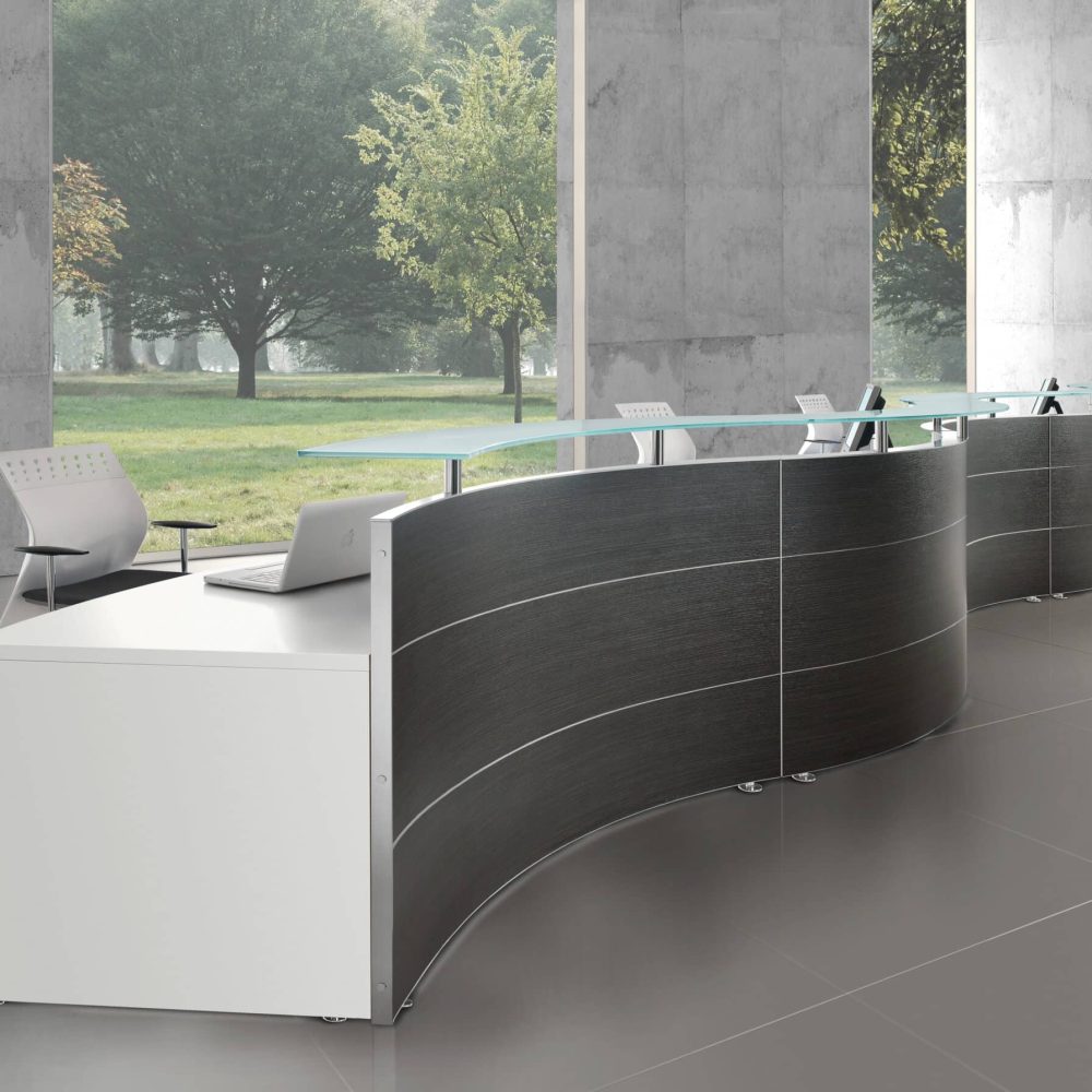 Wave Reception Desk for your Office - View the reception desk here
