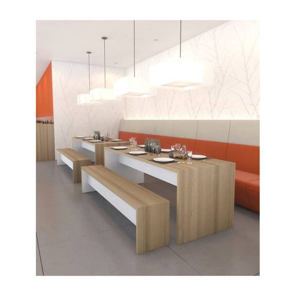 Cafeteria Bench Table - Deck from ADD office. Click Here to view