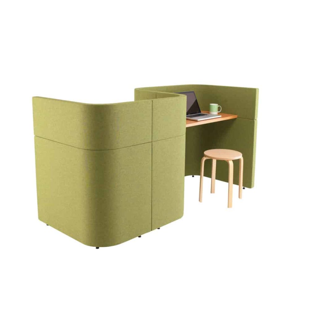 Study Chain - Acoustic Two Person Study Booth - Add Office