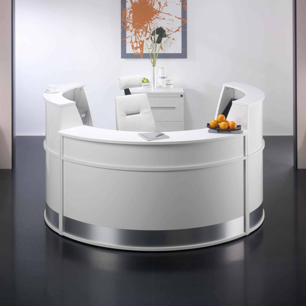 Uniflow - Small Circular Reception Desk - Add Office