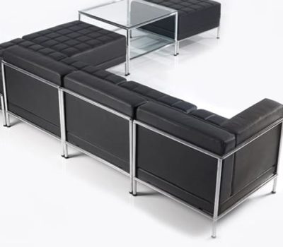 Leather Modular Reception Seating - Classy Leather Seating