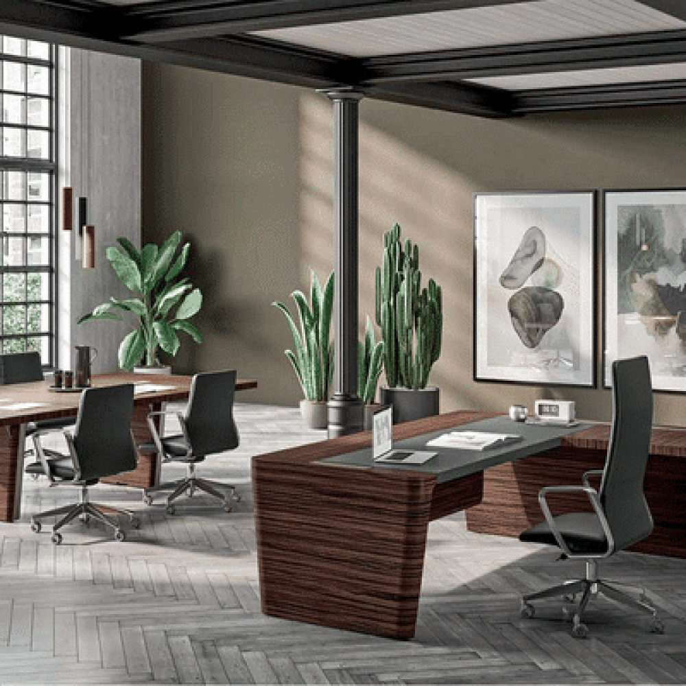 Zeus - Executive Desk with Curved Edges - Add Office